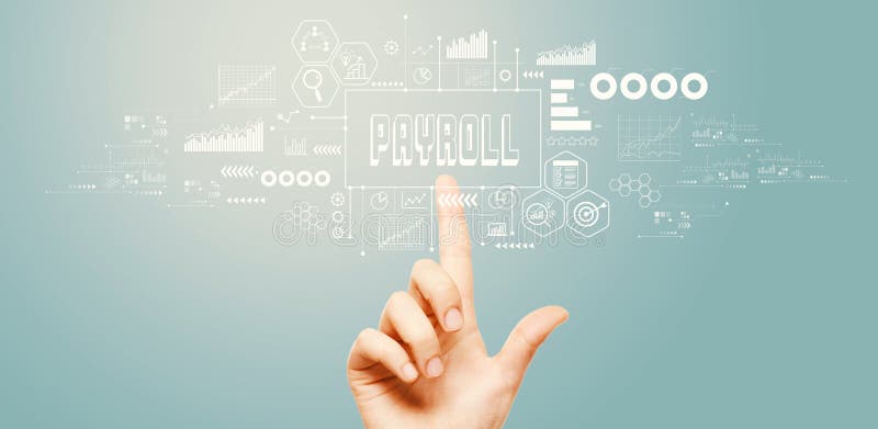 Payroll Theme with Businessman at Night Stock Image - Image of dark ...