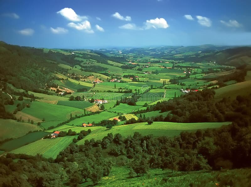 Pays basque stock photo. Image of farms, scenery, european - 4095124