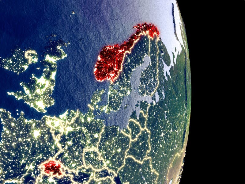 Carte De Pays De L'AELE Avec Des Drapeaux Sur Le Globe Illustration ...