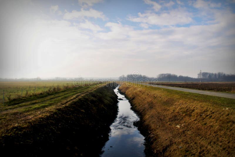 Paysage Avec La Perspective Image stock - Image du herbe, forêt: 66120455