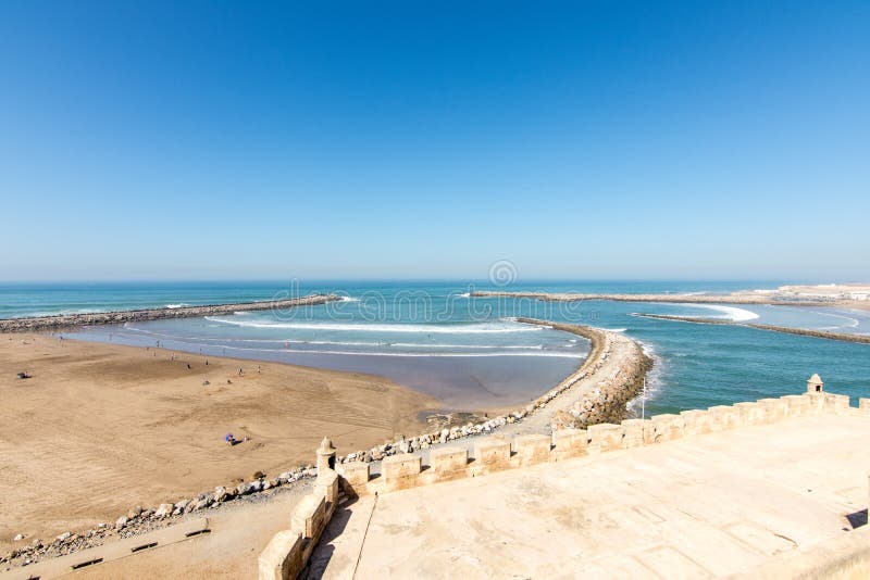 Bord De Mer Et Kasbah En Médina De Rabat, Maroc Photo stock - Image du ...