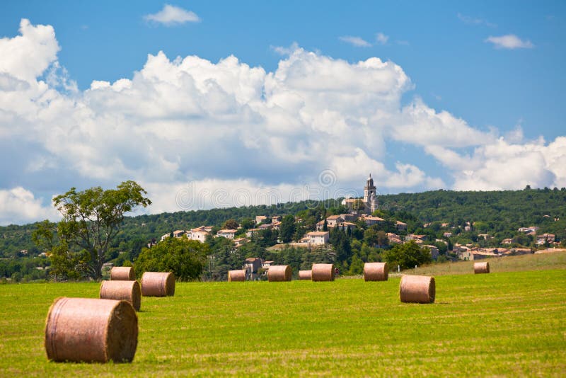 Paysage rural, France photo stock. Image du balles, paysage - 56641734