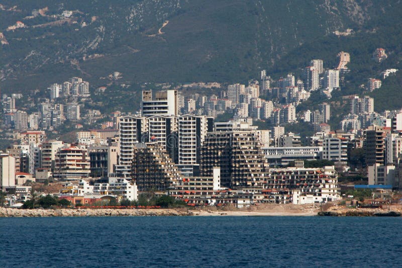 Paysage urbain de Beyrouth photo stock. Image du beyrouth - 5389110