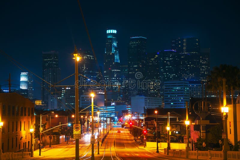 Paysage Urbain De Los Angeles Vu De L'observatoire De Griffith Au Lever ...