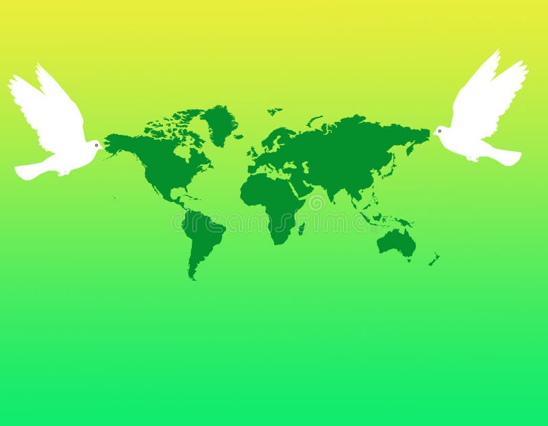 Paz del mundo stock de ilustración. Ilustración de fondo - 10186464