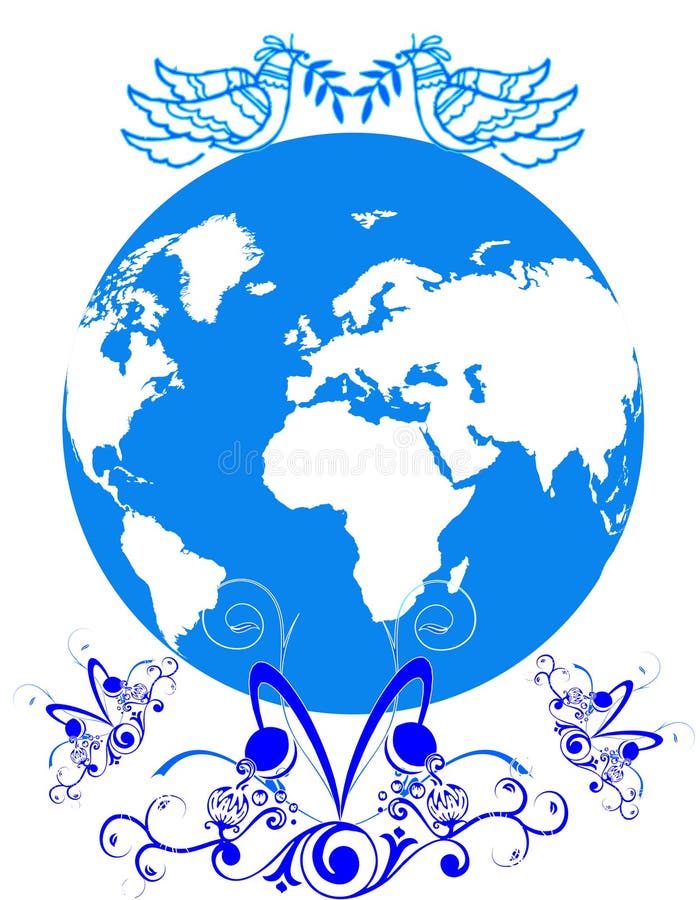 Paz do mundo ilustração stock. Ilustração de américa - 10878877