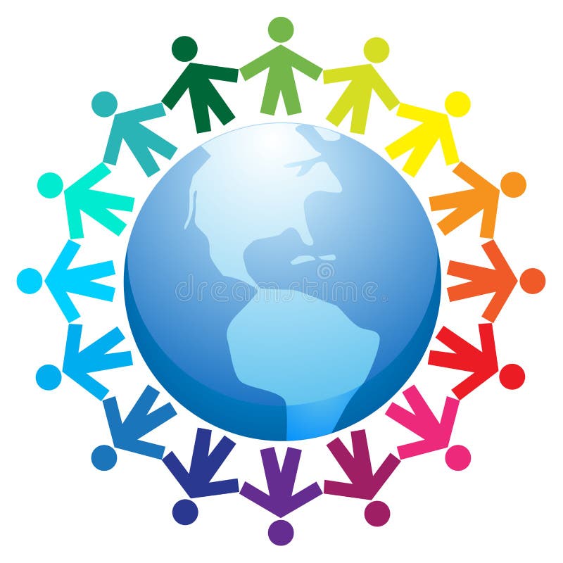 Paz en todo el mundo stock de ilustración. Ilustración de aislado ...