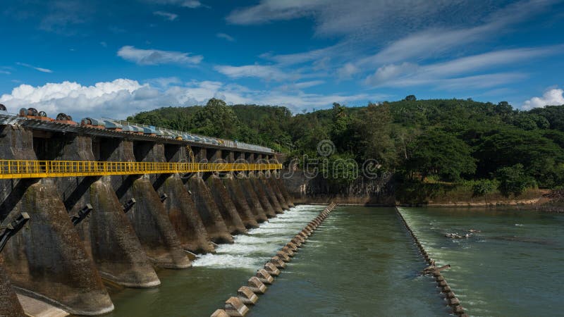 Pazhassi Dam Open for Supply Stock Photo - Image of hydraulic ...