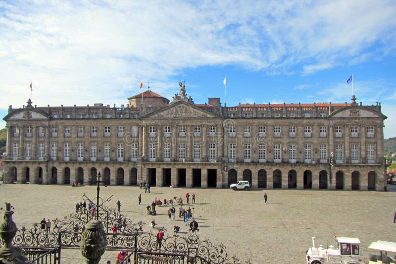 Palazzo Di Pazo De Raxoi Dentro in Santiago De Compostela Fotografia ...