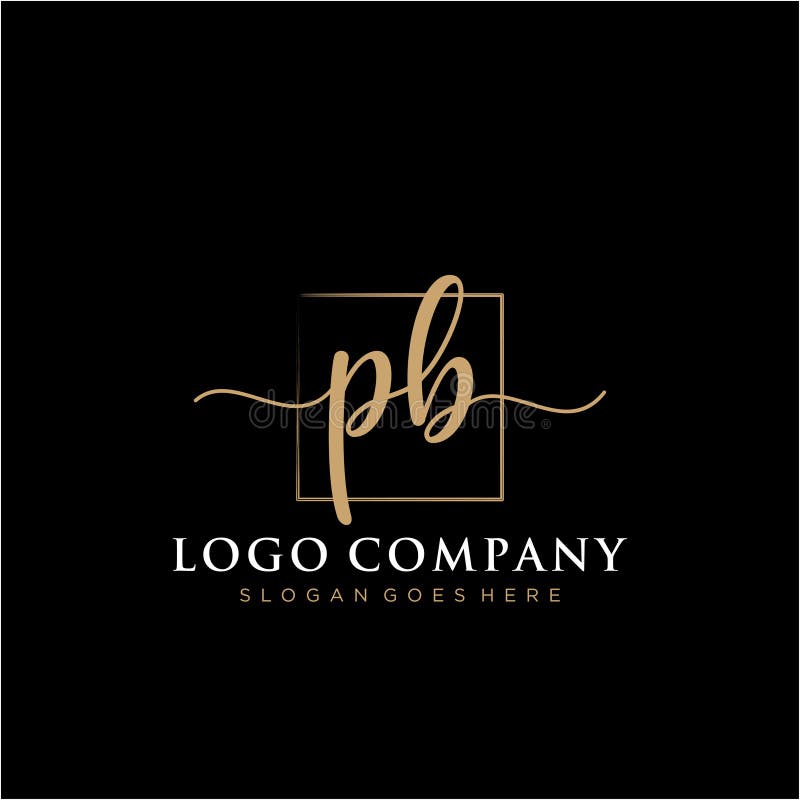 Initial PB Letter Logo with Creative Modern Business Typography Vector ...