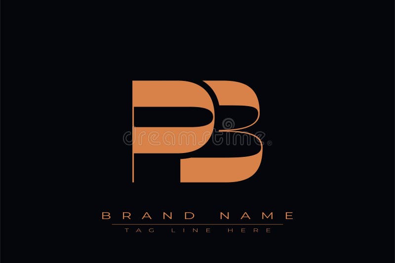 PB Initial Letter Logo Design Stock Vector - Illustration of design ...
