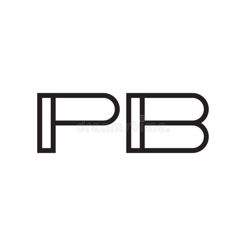 Pb Initial Letter Vector Logo Icon Stock Vector - Illustration of clean ...