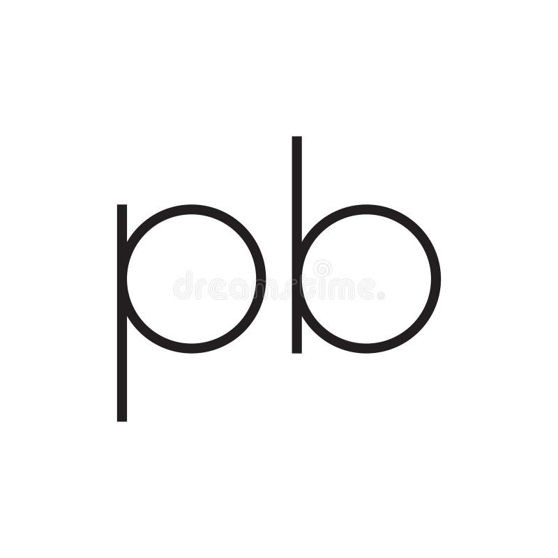 Pb Initial Letter Vector Logo Icon Stock Vector - Illustration of ...