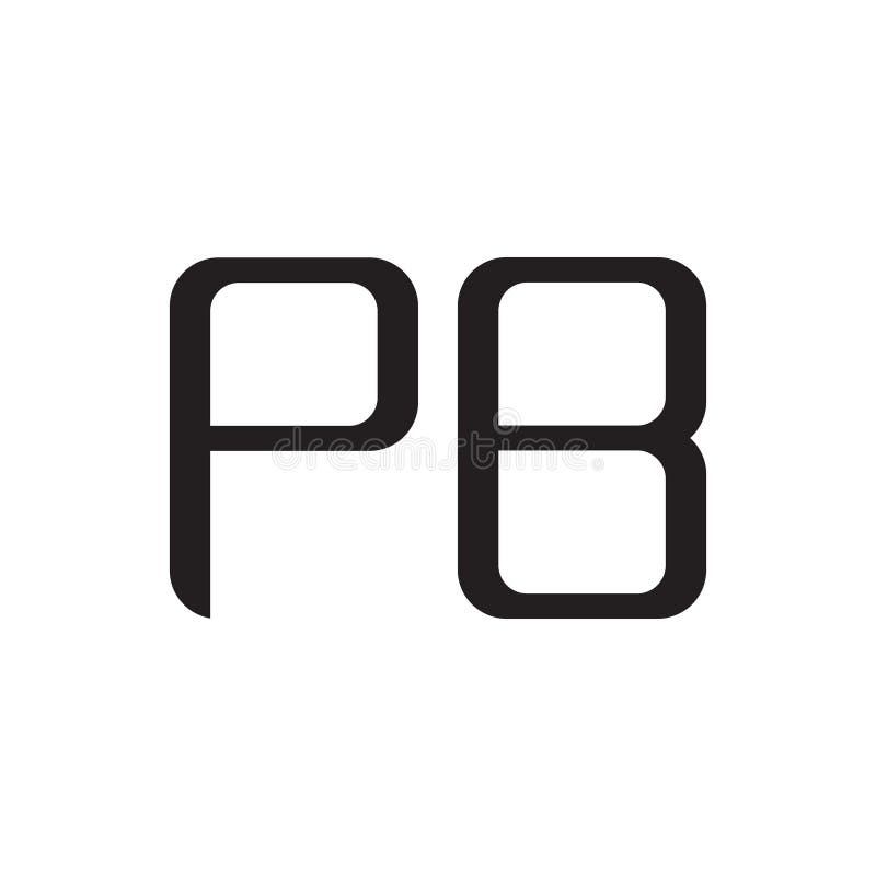 Pb Initial Letter Vector Logo Icon Stock Vector - Illustration of type ...