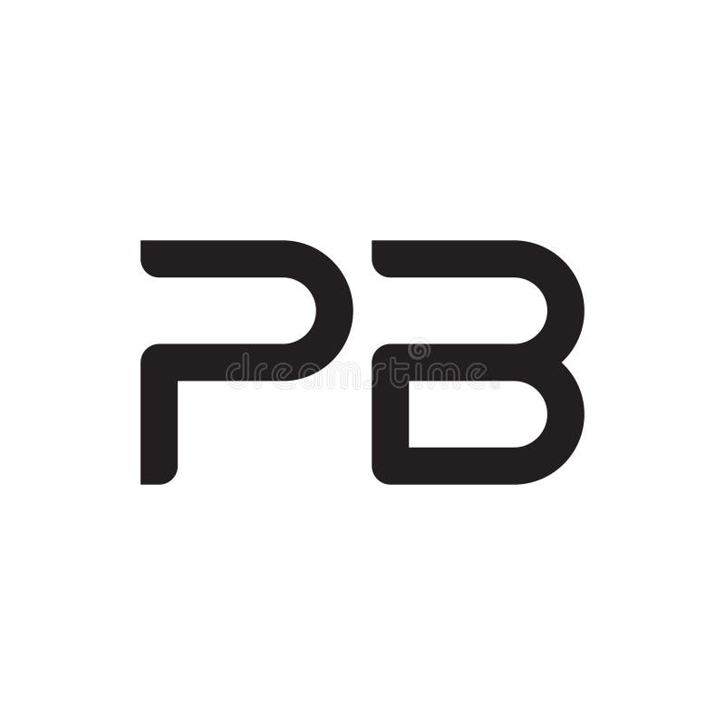 Pb Initial Letter Vector Logo Icon Stock Vector - Illustration of ...