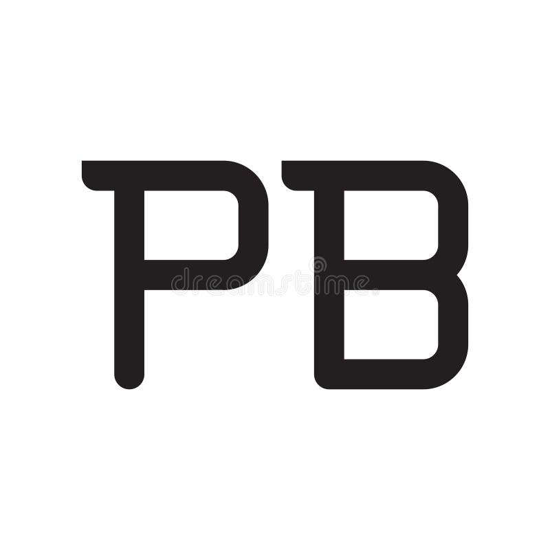 Pb Initial Letter Vector Logo Icon Stock Vector - Illustration of mark ...