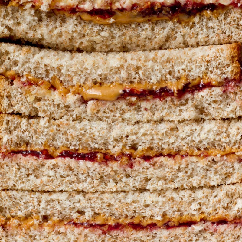 PB&J Sandwiches stock photo. Image of wheat, closeup - 19697088