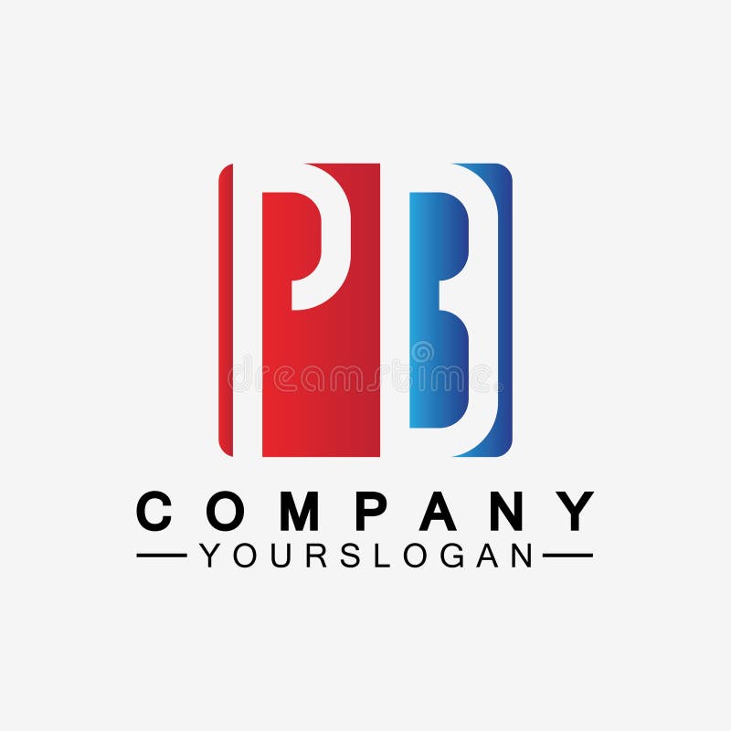 PB Letter Logo. Creative and Minimalist Letter BP PB Logo Design Stock ...