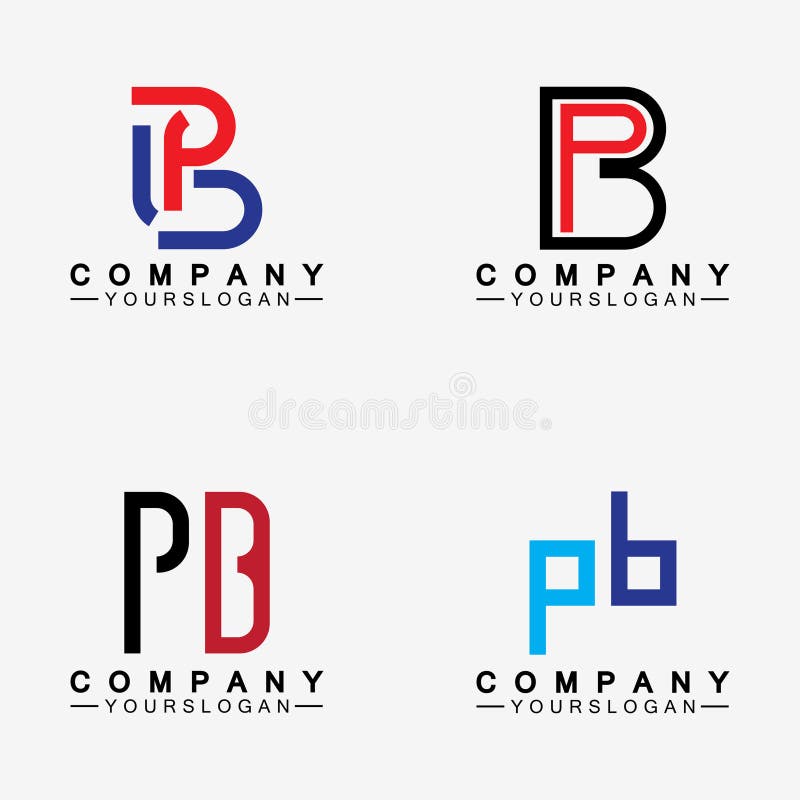 PB Letter Logo. Creative and Minimalist Letter BP PB Logo Design Stock ...