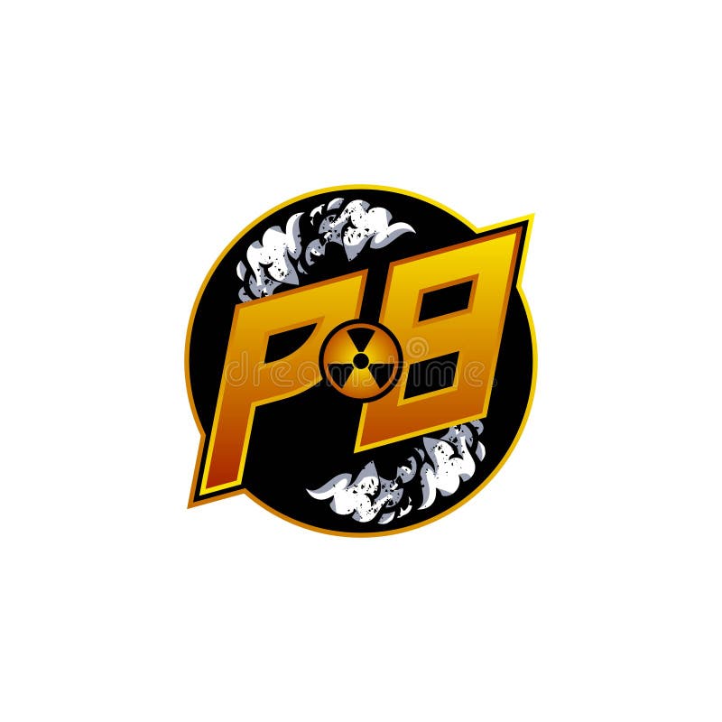 PB Logo Monogram ESport Gaming with Gas Shape Design Stock Vector ...