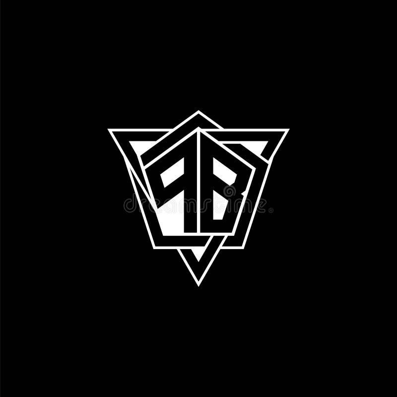 PB Logo Monogram Geometric Modern Design Stock Vector - Illustration of ...