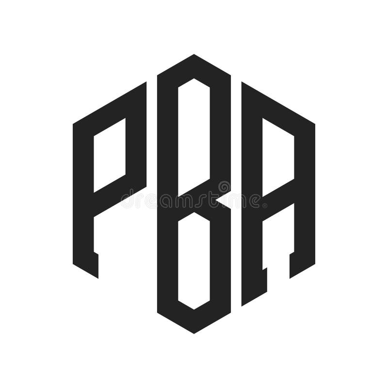 PBA Logo Design. Initial Letter PBA Monogram Logo Using Hexagon Shape ...