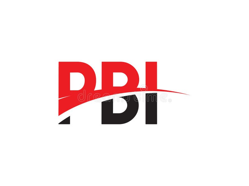 PBI Letter Initial Logo Design Vector Illustration Stock Vector ...