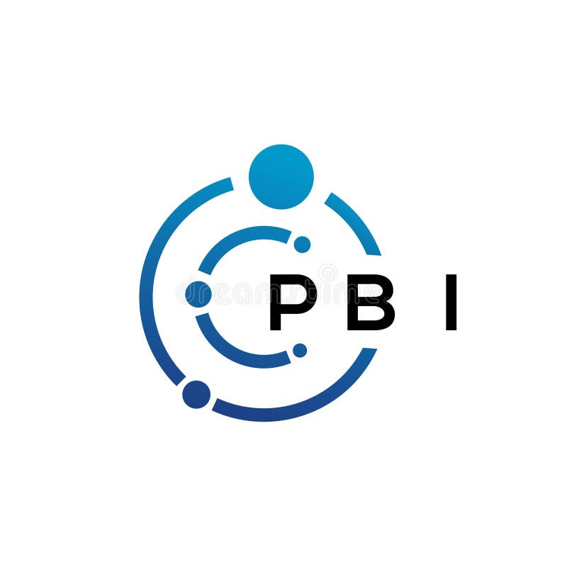 PBI Letter Technology Logo Design on White Background. PBI Creative ...