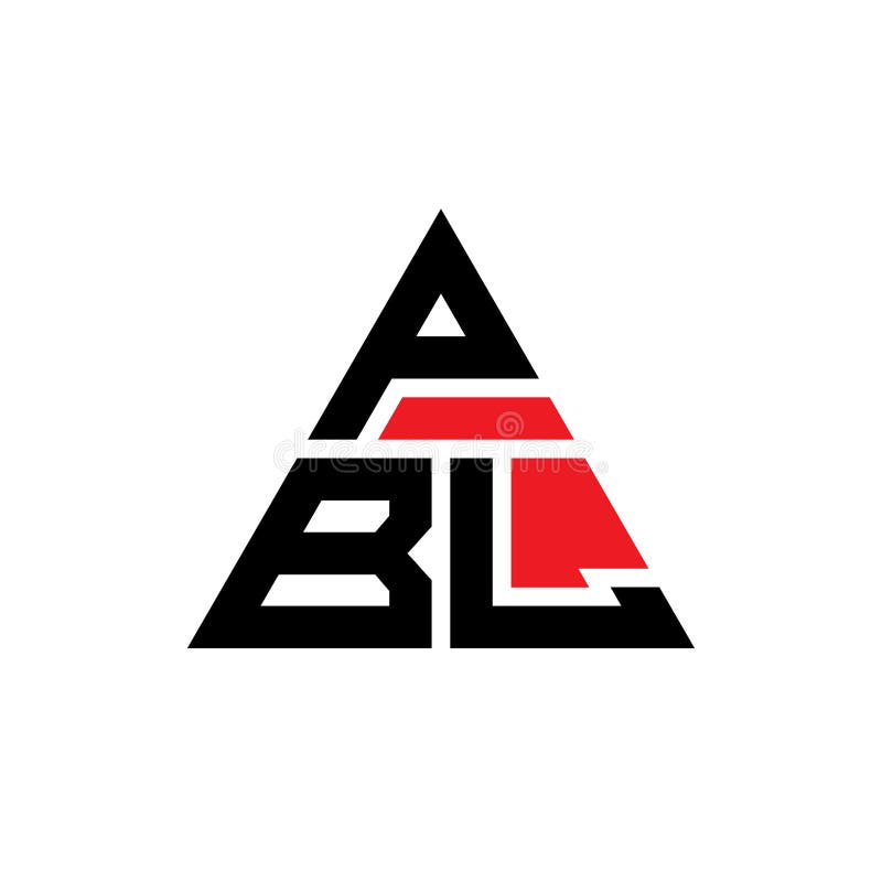 PBL Triangle Letter Logo Design with Triangle Shape. PBL Triangle Logo ...