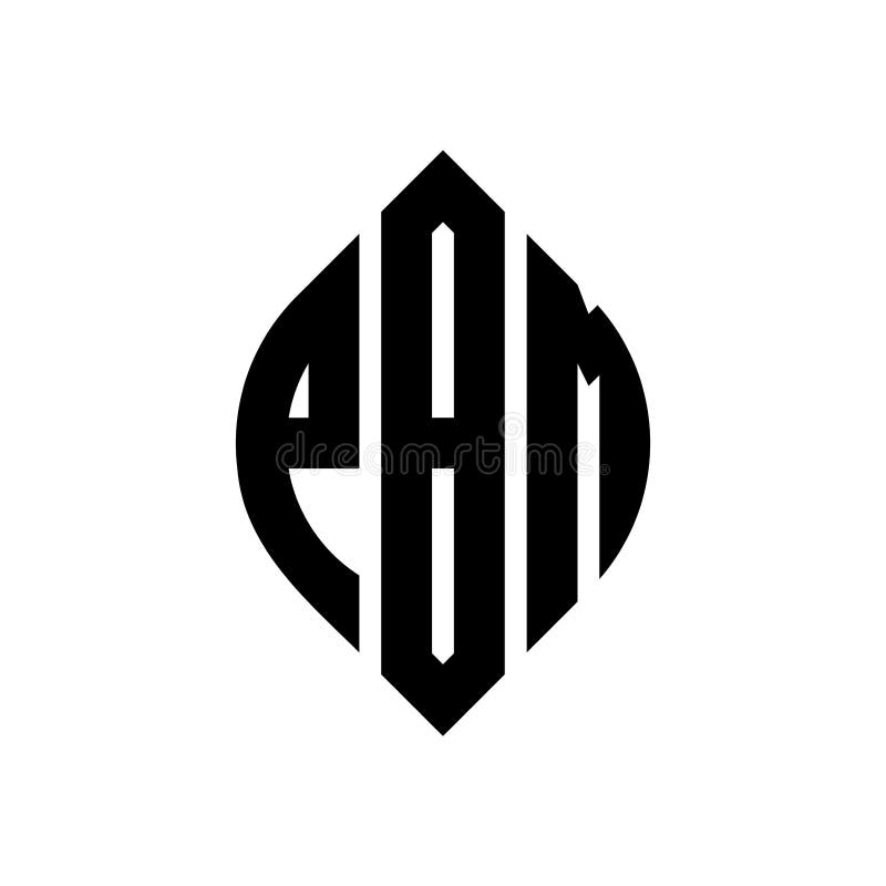PBM Circle Letter Logo Design with Circle and Ellipse Shape. PBM ...