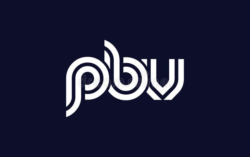 PBV Creative Unique Modern Letter Logo Design Stock Vector ...