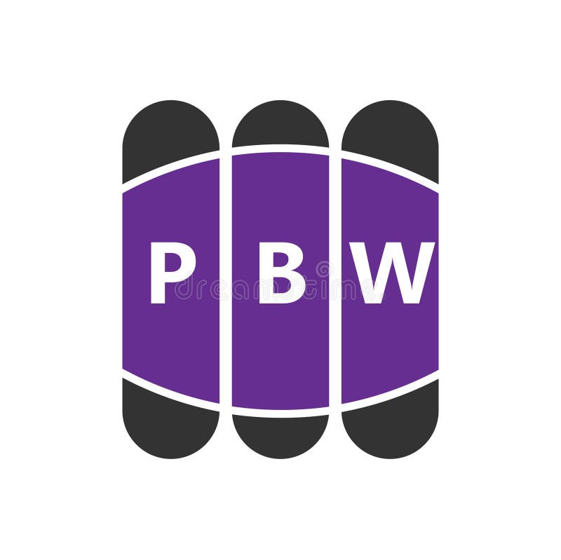 PBW Letter Logo Design on White Background. Creative Modern PBW Letter Logo Design Stock Vector ...