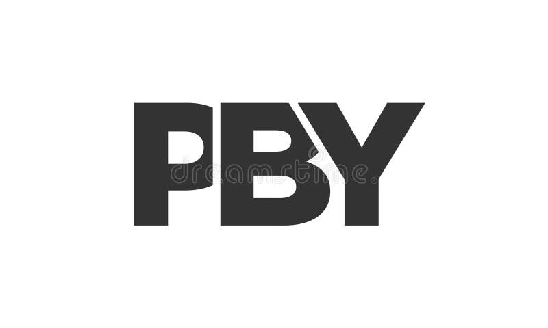 PBY Logo Design Template with Strong and Modern Bold Text. Initial ...