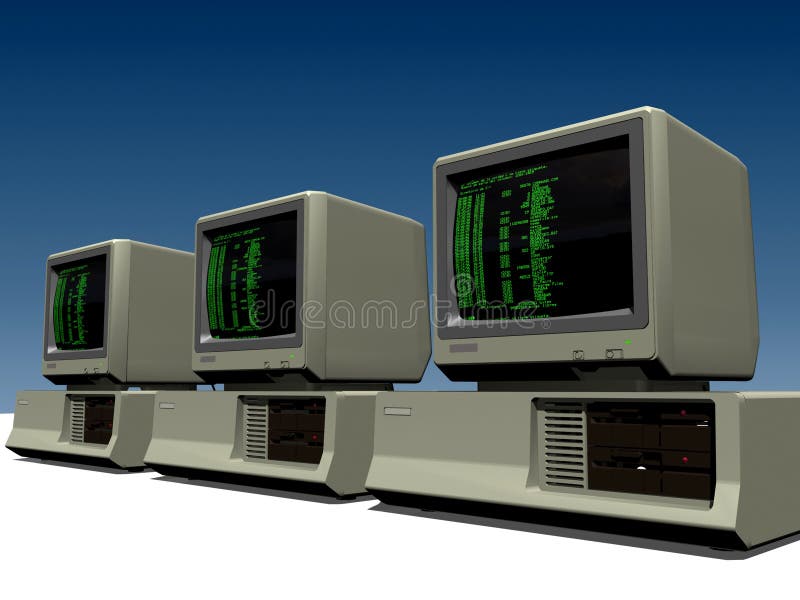 PC 286 stock illustration. Illustration of disk, disc, email - 758968