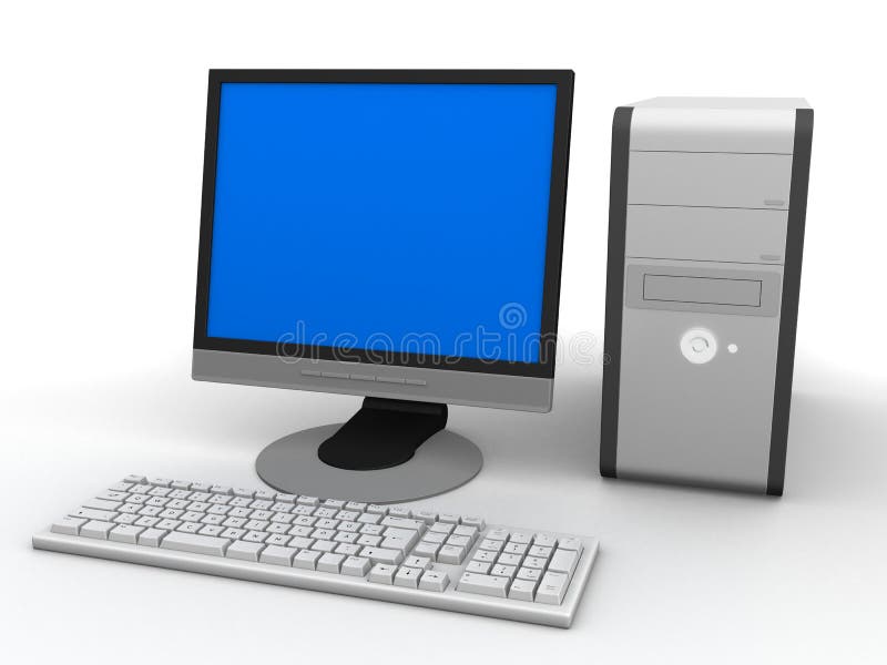 3d computer stock illustration. Illustration of digital - 4368564