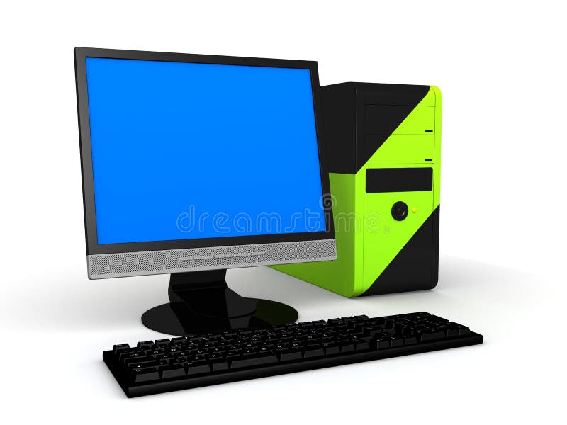 Pc stock abbildung. Illustration von nachrichten, problem - 5216164