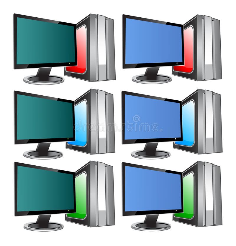 Computer stock vector. Illustration of access, house, graph - 4811637