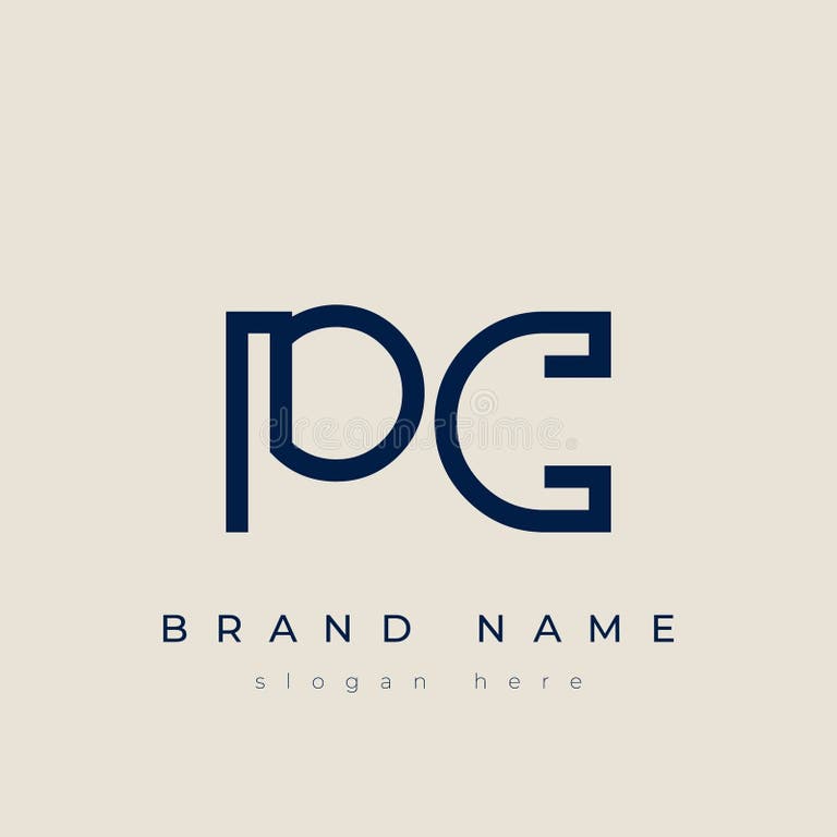 PC Alphabet Letter Icon Logo Stock Vector - Illustration of logo ...