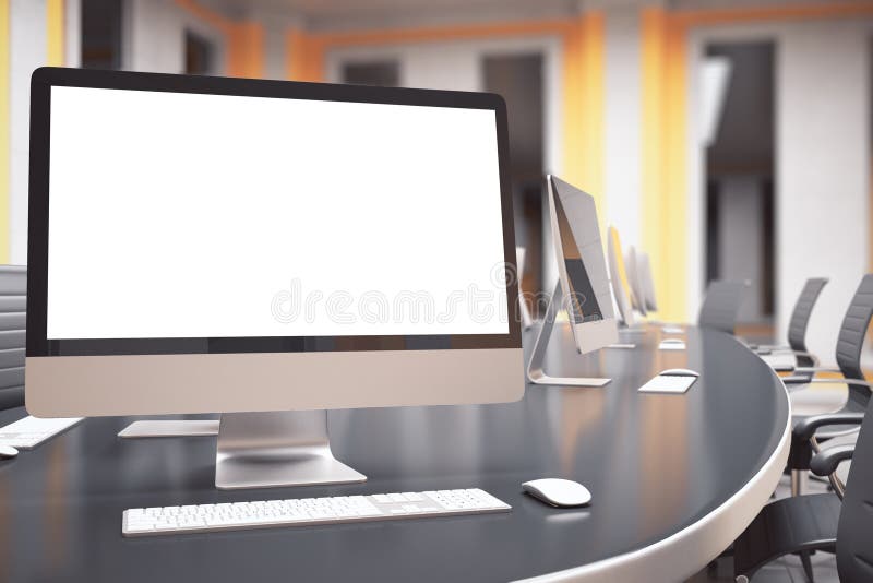 PC blanca en blanco stock de ilustración. Ilustración de copia - 88722935