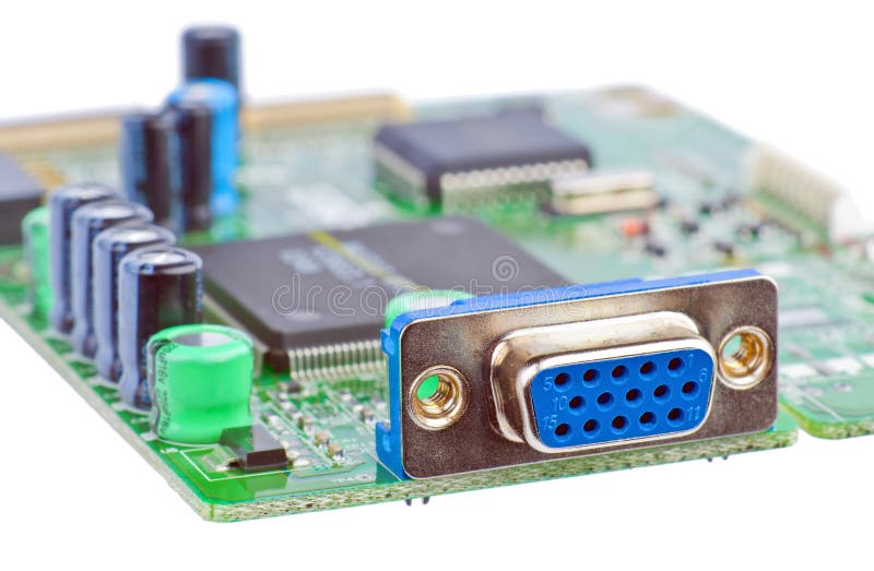 Old Computer Cables Used To Connect Peripheral Devices. Plugs and ...