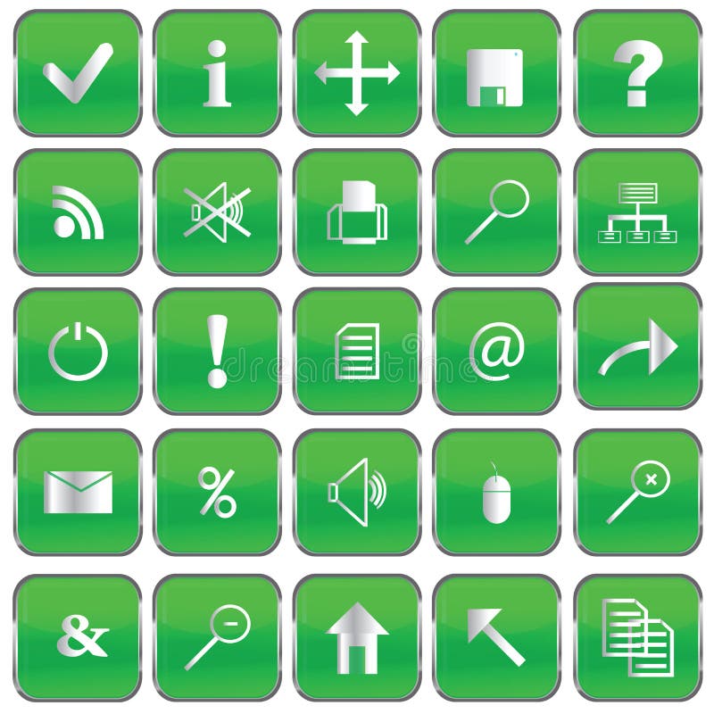 Pc buttons stock illustration. Illustration of printer - 13125812