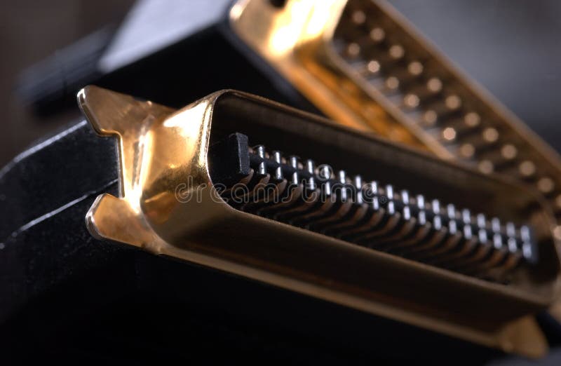 PC Cable stock image. Image of output, connectors, black - 137065