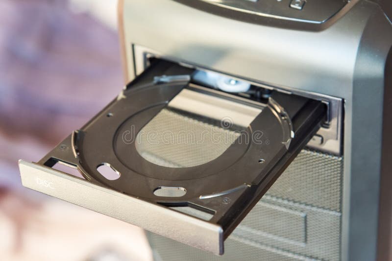 PC Case with Built-in DVD Drive Stock Photo - Image of disc, music ...