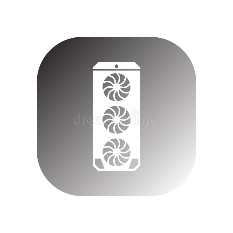 Pc case icon vector stock vector. Illustration of processor - 306379166
