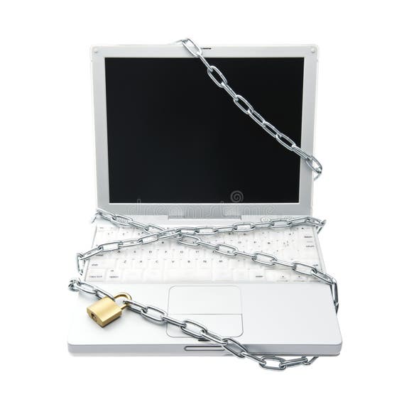PC and chain stock image. Image of system, protect, secure - 27851919