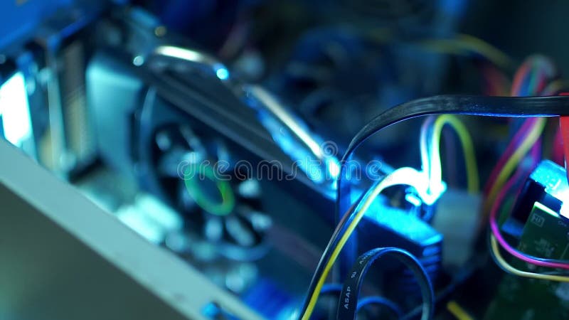 PC Components in Dust. the Video Card Inside the Computer Does Not Work ...