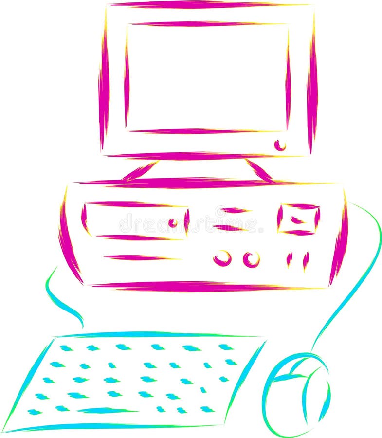 Computer theme -vector stock vector. Illustration of digital - 8888771