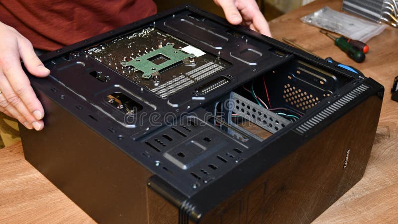 PC Computer Hardware Assembling and Maintenance at Home Editorial Stock ...