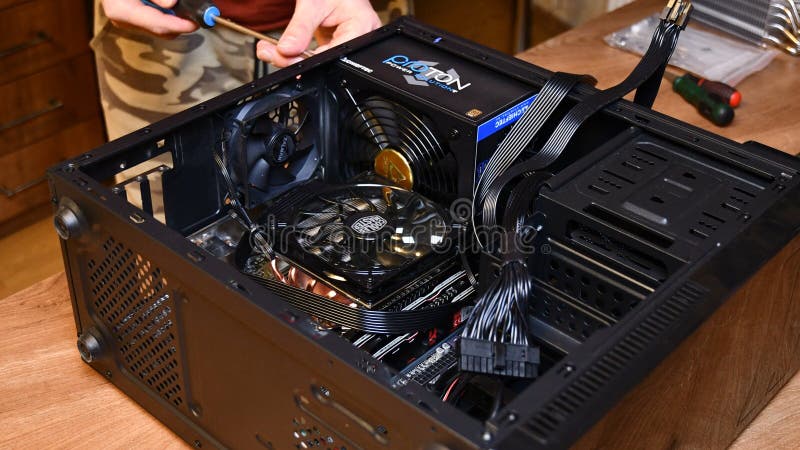 PC Computer Hardware Assembling and Maintenance at Home Editorial Image ...