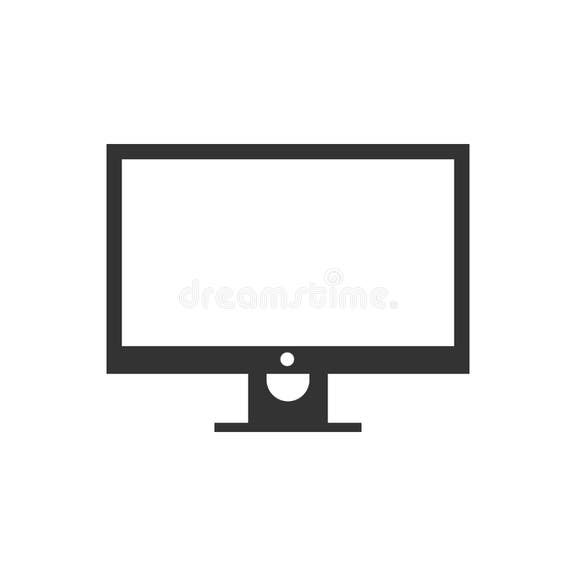 PC/Computer Icon. Vector Illustration. Monitor Icon. Stock Vector ...